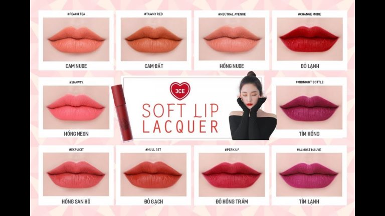 SON 3CE SOFT LIP LACQUER – NULL SET – Urashop cung cấp sỉ lẻ mỹ phẩm ...